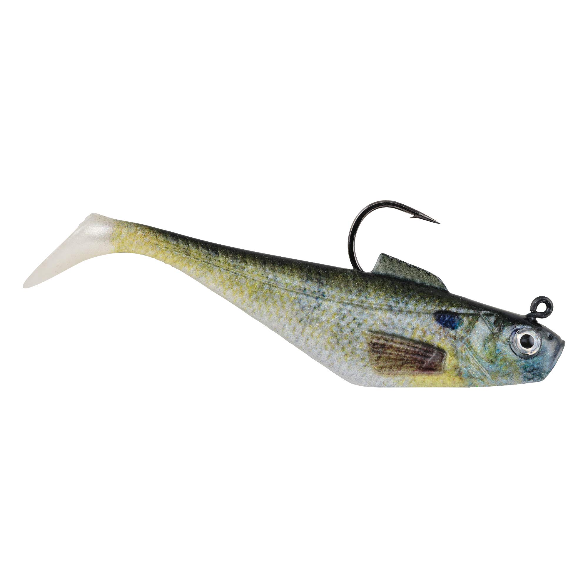 Berkley PowerBait Pre-Rigged Swim Shad Fishing Bait, HD Bluegill, 3in | 8cm, Irresistible Scent & Flavor, Realistic Profile, Ready-to-Fish, Ideal for Bass, Walleye, Pike and More