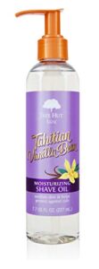 tree hut bare moisturizing shave oil, tahitian bean, vanilla, 7.7 fl oz