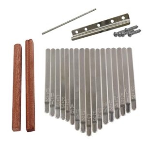 liyafy pack of 17 keys kalimba diy keys bridge kit for diy kalimba mbira thumb piano repairing parts