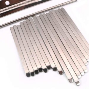 Liyafy Pack of 17 Keys Kalimba DIY Keys Bridge Kit for DIY Kalimba Mbira Thumb Piano Repairing Parts