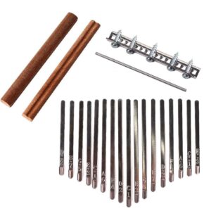 Liyafy Pack of 17 Keys Kalimba DIY Keys Bridge Kit for DIY Kalimba Mbira Thumb Piano Repairing Parts