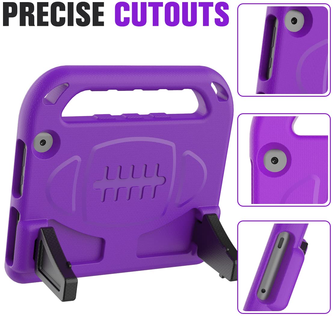 LEDNICEKER Kids Case for H D 8 & Plus 2020 & 2022 - Lightweight Shockproof Handle with Stand Kid-Proof Case for H D 8 inch Tablets (2022/2020 Release) - Purple