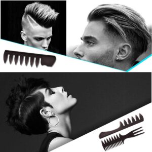 5 Pcs Professional Styling Comb Set, Styling Combs, Wide Tooth Hair Comb, Double Sided Hair Combs, Shaping & Teasing Wet Comb Tools Anti Static Hair Comb for Men Boys