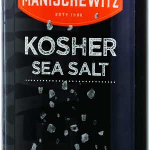 Manischewitz Premium Kosher Salt, Coarse Sea Salt, 16oz (1 Pound) Easy Pour Canister, Product of Italy, Pure Mediterranean Sea Salt. The Perfect Salt Grinder Refill!