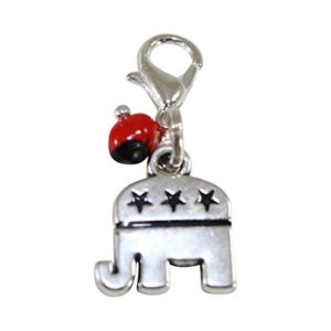 evelyn brooks designs peruvian gift elephant good luck silver pendant charm(1.2” x 0.4”)- symbol of protection, prosperity, love & good luck