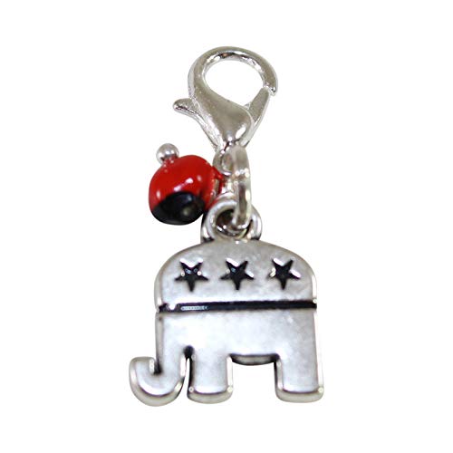 Evelyn Brooks Designs Peruvian Gift Elephant Good Luck Silver Pendant Charm(1.2” x 0.4”)- Symbol of Protection, Prosperity, Love & Good Luck