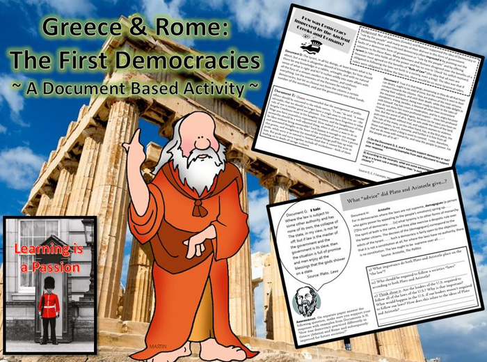 Greece & Rome: Origin of Democracy ~Document Based Activity ~ (Distance Learning Compatible)