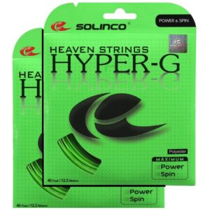 solinco hyper-g 18g tennis string - 2 packs