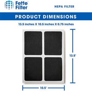 Fette Filter - Replacement HEPAtech Filters Compatible with Hunter 30920 30050 30055 30065 37065 30075 30080 30177 30070 30905 30054 30062 30832 30868 30882 30883 37055 30071- Pack of 4