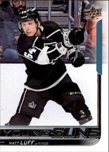 2018-19 upper deck nhl series 2 young guns #462 matt luff rc rookie card los angeles kings official ud ser 2 hockey 18/19 trading card