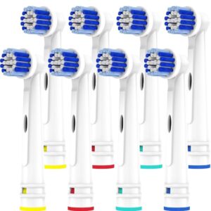 replacement toothbrush heads compatible with oral b braun,8 pack professional electric toothbrush heads brush heads refill for oral-b 7000/pro 1000/9600/ 500/3000/8000