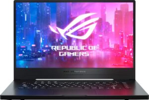 newest asus rog zephyrus g 15.6" fhd ips premium gaming laptop, amd quad core ryzen 7 3750h upto 4.0ghz, 16gb ram, 512gb pcie ssd, nvidia gtx 1660ti 6gb gddr6, rgb backlit keyboard, windows 10