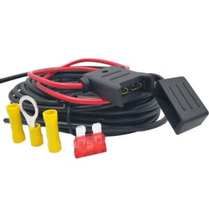 CARROFIX Powered Converter Wiring Kits for Trailer Tail Light Converter, 10 Amps, 20 FT of 12-Gauge Cross-Linked Wire