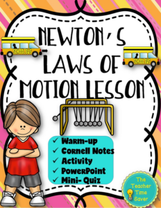 newton's laws of motion lesson