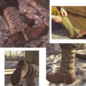 SMONT WW2 US. M1936 Gaiters Leggings Repro WWII Soldier Canvas Puttee for Hiking Climbing Khaki