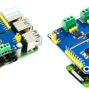 2-Channel Isolated CAN Bus Expansion HAT for Raspberry Pi 4B/3B+/3B/2B/B+/A+/Zero/Zero W, MCP2515 + SN65HVD230 Dual Chips Solution Allow 2-CH CAN Communication Onboard Multi Protection Circuits