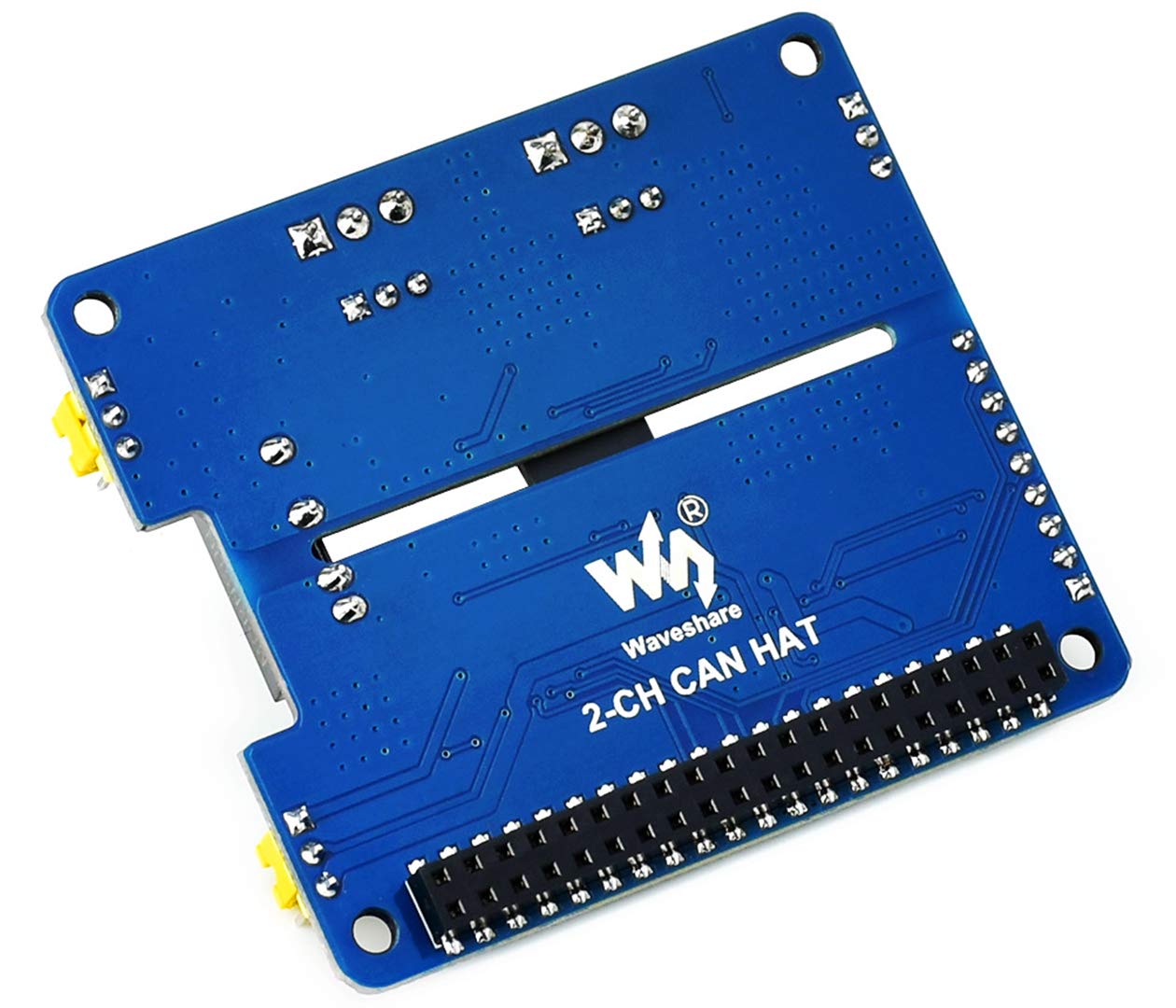 2-Channel Isolated CAN Bus Expansion HAT for Raspberry Pi 4B/3B+/3B/2B/B+/A+/Zero/Zero W, MCP2515 + SN65HVD230 Dual Chips Solution Allow 2-CH CAN Communication Onboard Multi Protection Circuits