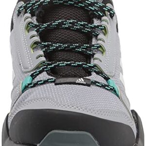 adidas outdoor womens Terrex Ax3 Hiking Boot, Halo Silver/Crystal White/Acid Mint, 8.5 US