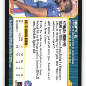 2000 Bowman #172 Ron Dayne NM-MT RC Rookie New York Giants Football