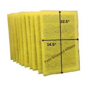 Fast-Shipped-Filters 10-16x25 Natures Home - Micro Power Guard Air Cleaner Replacement Filter Yellow