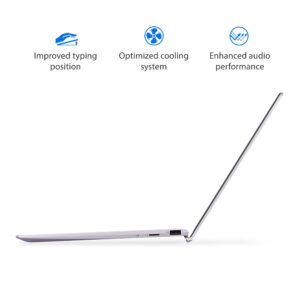 ASUS ZenBook 13 Ultra-Slim Laptop 13.3” FHD NanoEdge Bezel Display, Intel Core i5-1035G1, 8GB LPDDR4X RAM, 256GB PCIe SSD, NumberPad, Thunderbolt, Wi-Fi 6, Windows 10 Home, AI noise-cancellation, Lilac Mist, UX325JA-AB51