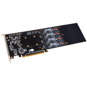 SoNNeT M.2 4x4 Silent PCIe Card (Four M.2 NVMe SSD Slot)