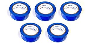 5 rolls auto glass securing tape 1.5" x 108' blue 24-hour message perforated