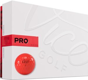 vice pro golf balls (neon red)