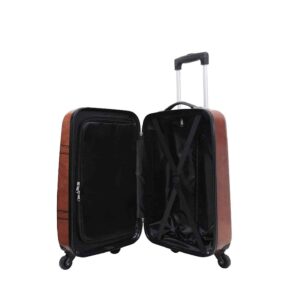 Harry Potter Luggage 21 Inch Hogwarts Express Hard-Sided Suitcase Rolling Luggage Carry-On Tween Spinner Travel Trolley for kids - Brown