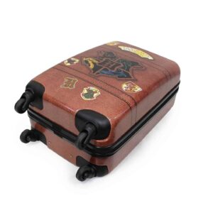 Harry Potter Luggage 21 Inch Hogwarts Express Hard-Sided Suitcase Rolling Luggage Carry-On Tween Spinner Travel Trolley for kids - Brown