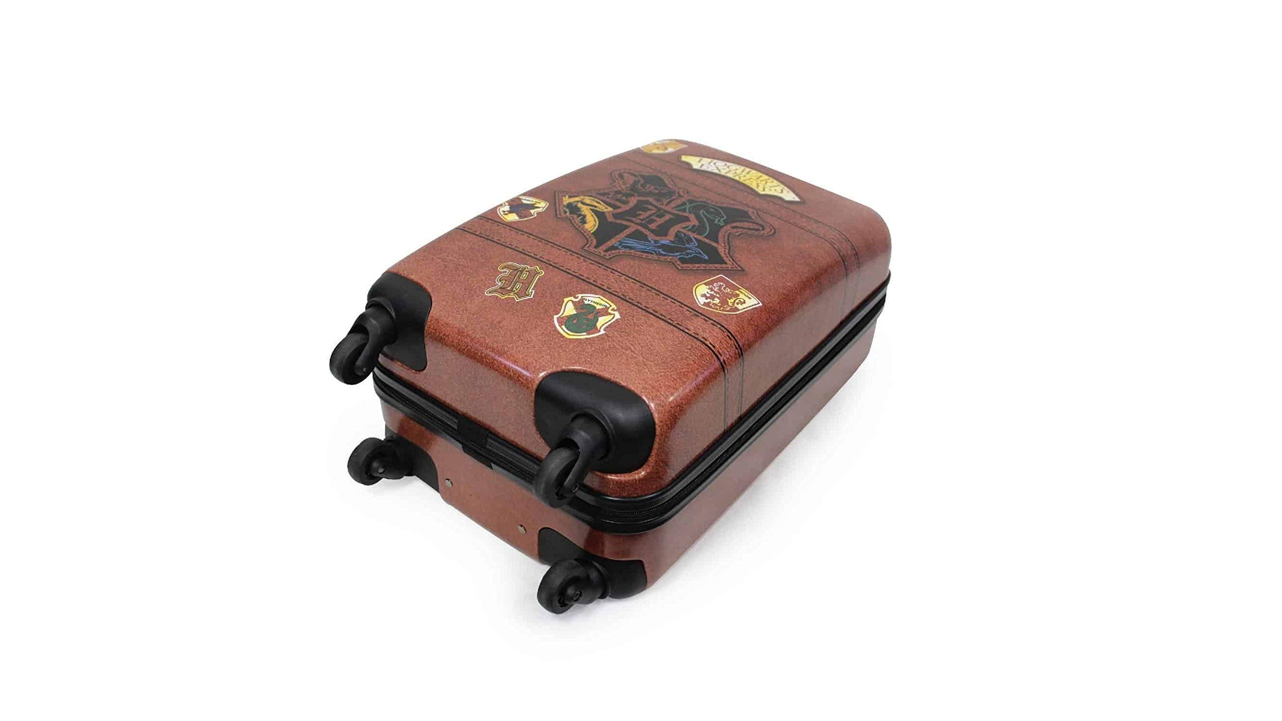 Harry Potter Luggage 21 Inch Hogwarts Express Hard-Sided Suitcase Rolling Luggage Carry-On Tween Spinner Travel Trolley for kids - Brown