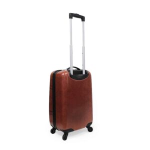 Harry Potter Luggage 21 Inch Hogwarts Express Hard-Sided Suitcase Rolling Luggage Carry-On Tween Spinner Travel Trolley for kids - Brown