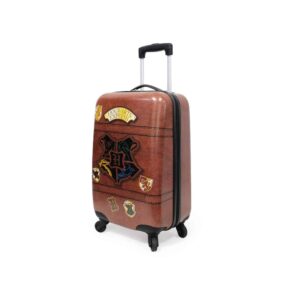 Harry Potter Luggage 21 Inch Hogwarts Express Hard-Sided Suitcase Rolling Luggage Carry-On Tween Spinner Travel Trolley for kids - Brown