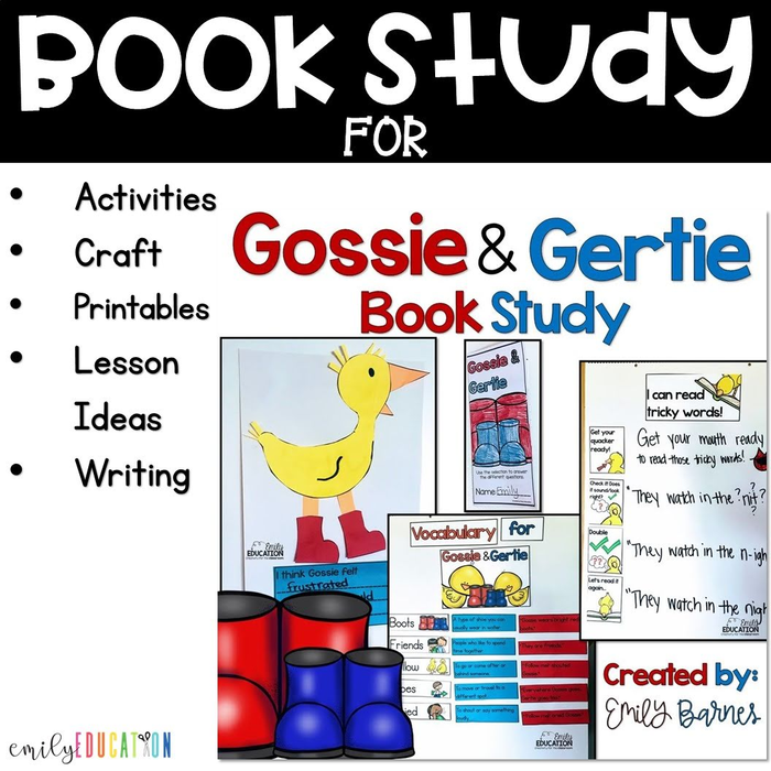 Gossie and Gertie Activities and Book Study