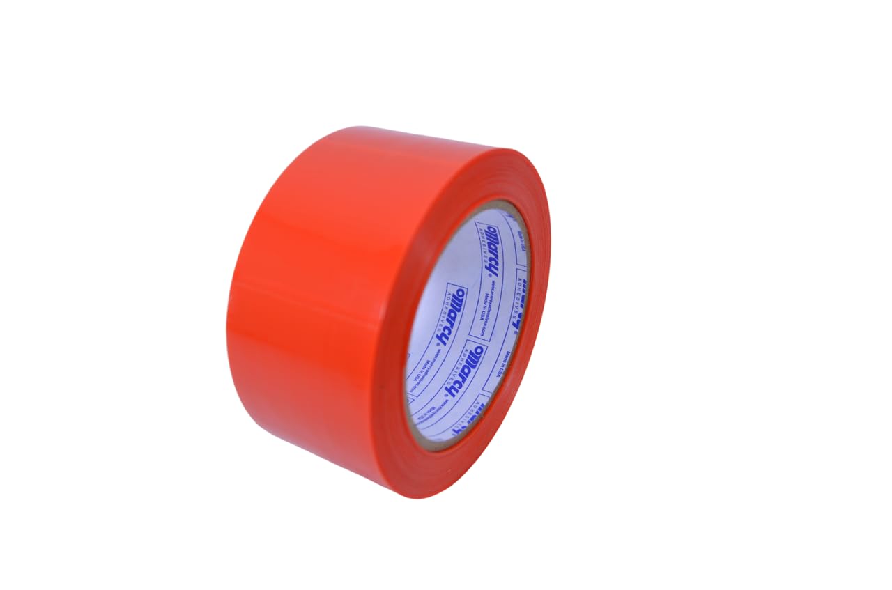 5 Rolls Auto Glass Tape All Weather, No Residue 2" x 108' Orange Perforated (6")