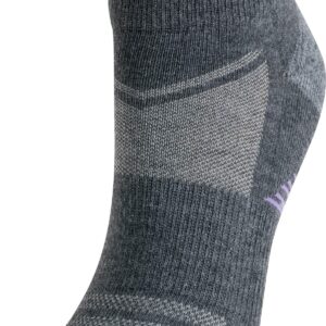 Avia Women's Performance Cushioned Moisture Wicking Low Cut Socks (6 Pack), Grey, Shoe Size: 4 - 9