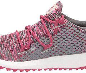 adidas Women's W Crossknit DPR Golf Shoe, Grey/Wild Pink/Screaming Pink, 9 US