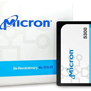 Micron 5300 PRO 3.84TB 7mm 2.5 inch Enterprise SATA 6Gb/s Solid State Drive Self-encrypting (SED) TCG eSSC - MTFDDAK3T8TDS