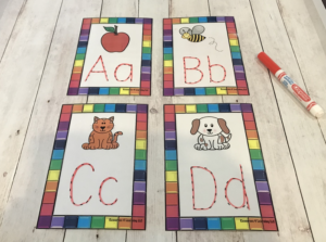 alphabet tracing cards