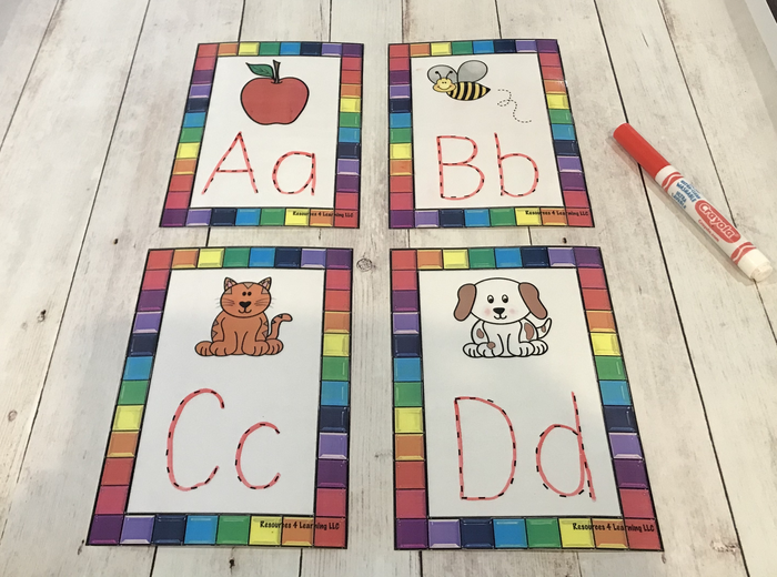 Alphabet Tracing Cards