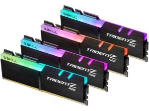 g.skill trident z rgb series (intel xmp) ddr4 ram 128gb (4x32gb) 3600mt/s cl18-22-22-42 1.35v desktop computer memory udimm (f4-3600c18q-128gtzr)