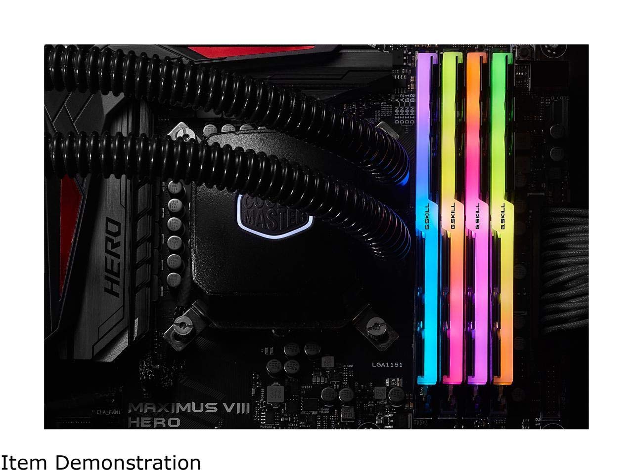 G.SKILL Trident Z RGB Series (Intel XMP) DDR4 RAM 128GB (4x32GB) 3600MT/s CL18-22-22-42 1.35V Desktop Computer Memory UDIMM (F4-3600C18Q-128GTZR)