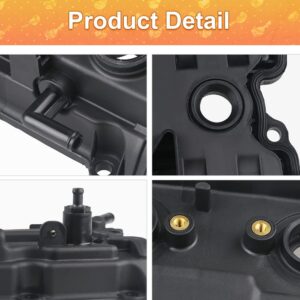 WATERWICH Engine Valve Cover with Gasket Compatible with Nissan Maxima Murano Altima 3.5L Turbo 2002 2003 2004 2005 2006 2007 Replaces 264-985 264-984 (Set of 2)