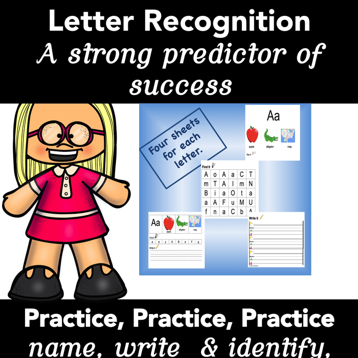 Letters of Alphabet Task Cards Activity - usable for RTI and Fundations