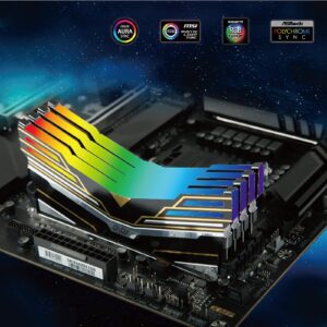 OLOy DDR4 RAM 16GB (2x8GB) Warhawk Aura Sync RGB 3000 MHz CL16 1.35V 288-Pin Desktop Gaming UDIMM (MD4U0830160BE0DA)