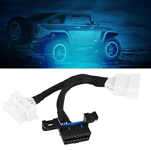 Keenso OBD2 Extension Cable, Universal OBD2 16Pin Male to Dual Female Extension Cable OBD2 Splitter Adapter Cable Y Cable