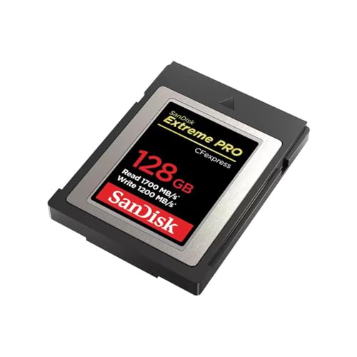 SanDisk Extreme PRO 128GB CFexpress Type-B Memory Card, 1700MB/s Read, 1200MB/s Write