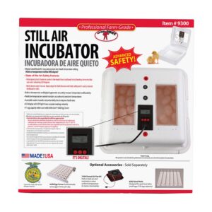 Little Giant 9300 Digital Still Air Incubator w/ LCD Display, 41 Eggs (2 Pack)