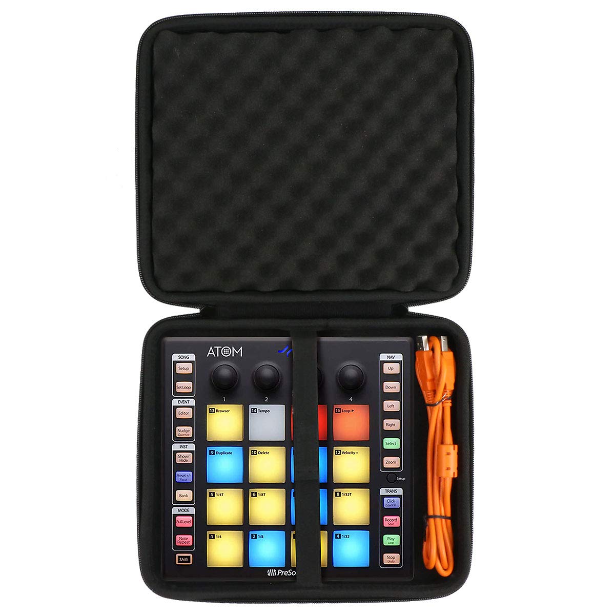 khanka Hard Travel Case replacement for Compatible with PreSonus ATOM Production and Performance Pad Controller