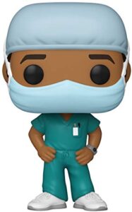 funko pop! heroes: front line worker- male hospital worker #2, multicolor